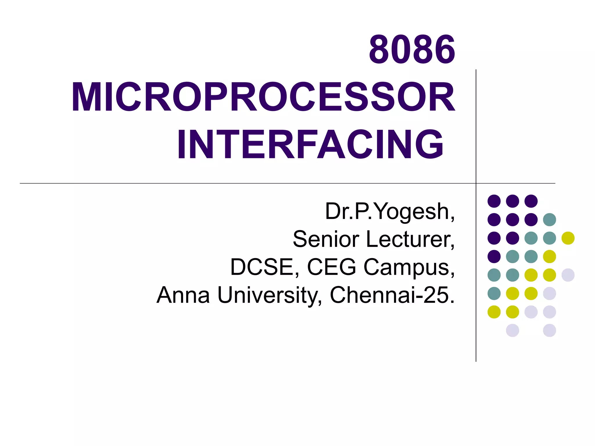 8086-microprocessor | PPT | Operating Systems | Computer Software and Applications