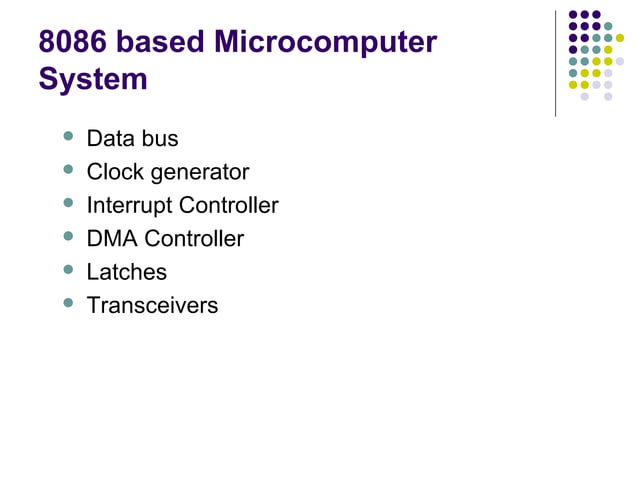 8086-microprocessor | PPT | Operating Systems | Computer Software and Applications