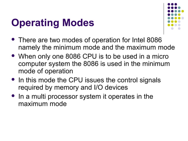 8086-microprocessor | PPT | Operating Systems | Computer Software and Applications