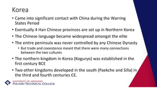 1311 East Asia and the Spread of Buddhism pt 2 | PPT