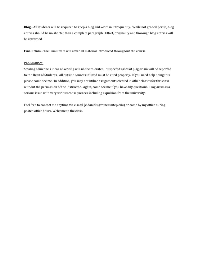 1311 Redesign Syllabus | PDF