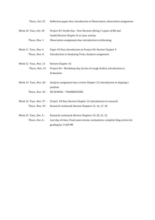 1311 Redesign Syllabus | PDF