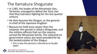 1311 Samurai and Shogunate Japan, Timeline Recap | PPT