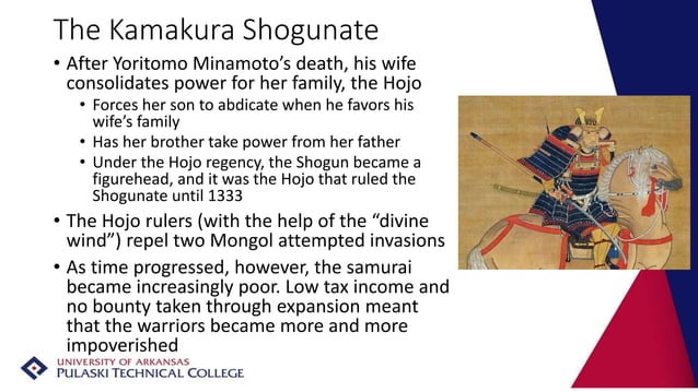 1311 Samurai and Shogunate Japan, Timeline Recap | PPT