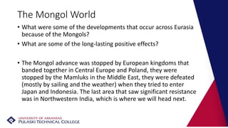 1311 The Turks, the Mongols, and India | PPT
