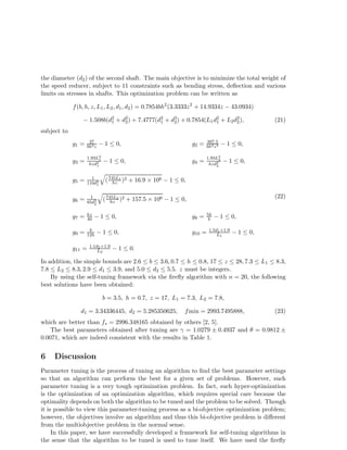 A Framework for Self-Tuning Optimization Algorithm | PDF