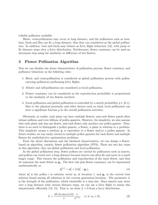 Flower Pollination Algorithm for Global Optimization | PDF