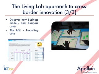 Pieter Ballon ENoLL IBBT Apollon Business Impact Living Labs | PDF ...