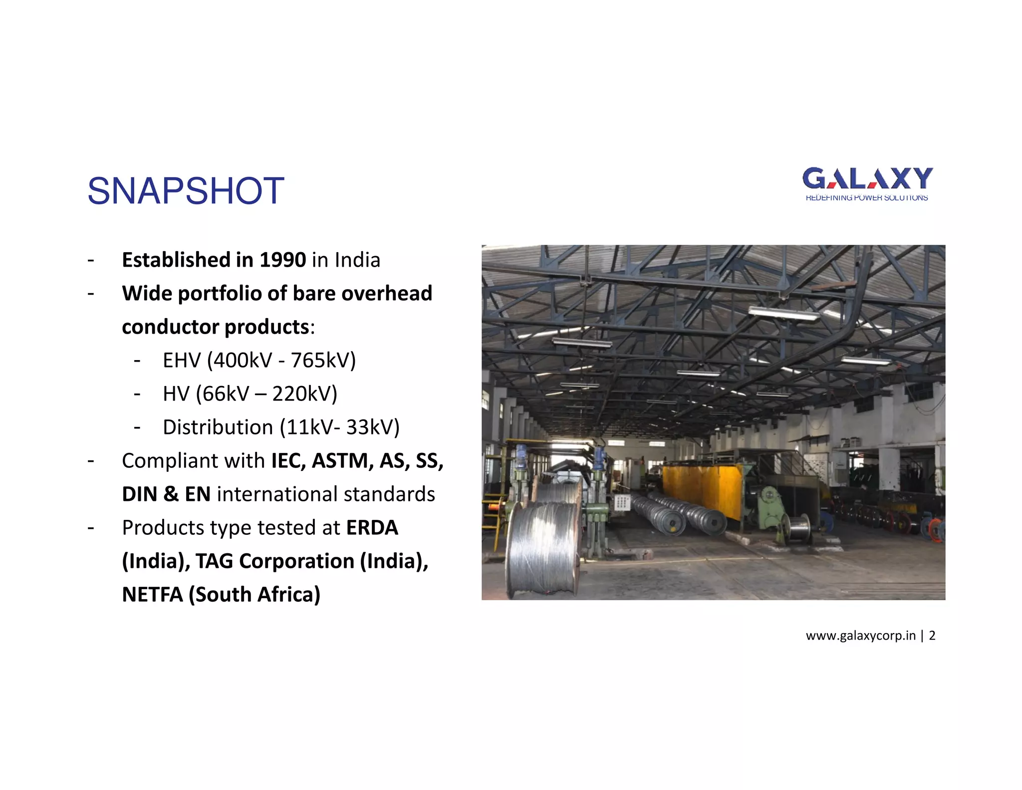 Galaxy Transmissions Pvt Ltd_Conductor Manufacturer | PDF