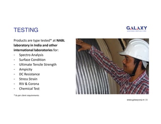 Galaxy Transmissions Pvt Ltd_Conductor Manufacturer | PDF