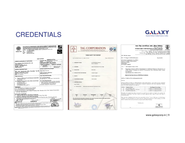 Galaxy Transmissions Pvt Ltd_Conductor Manufacturer | PDF