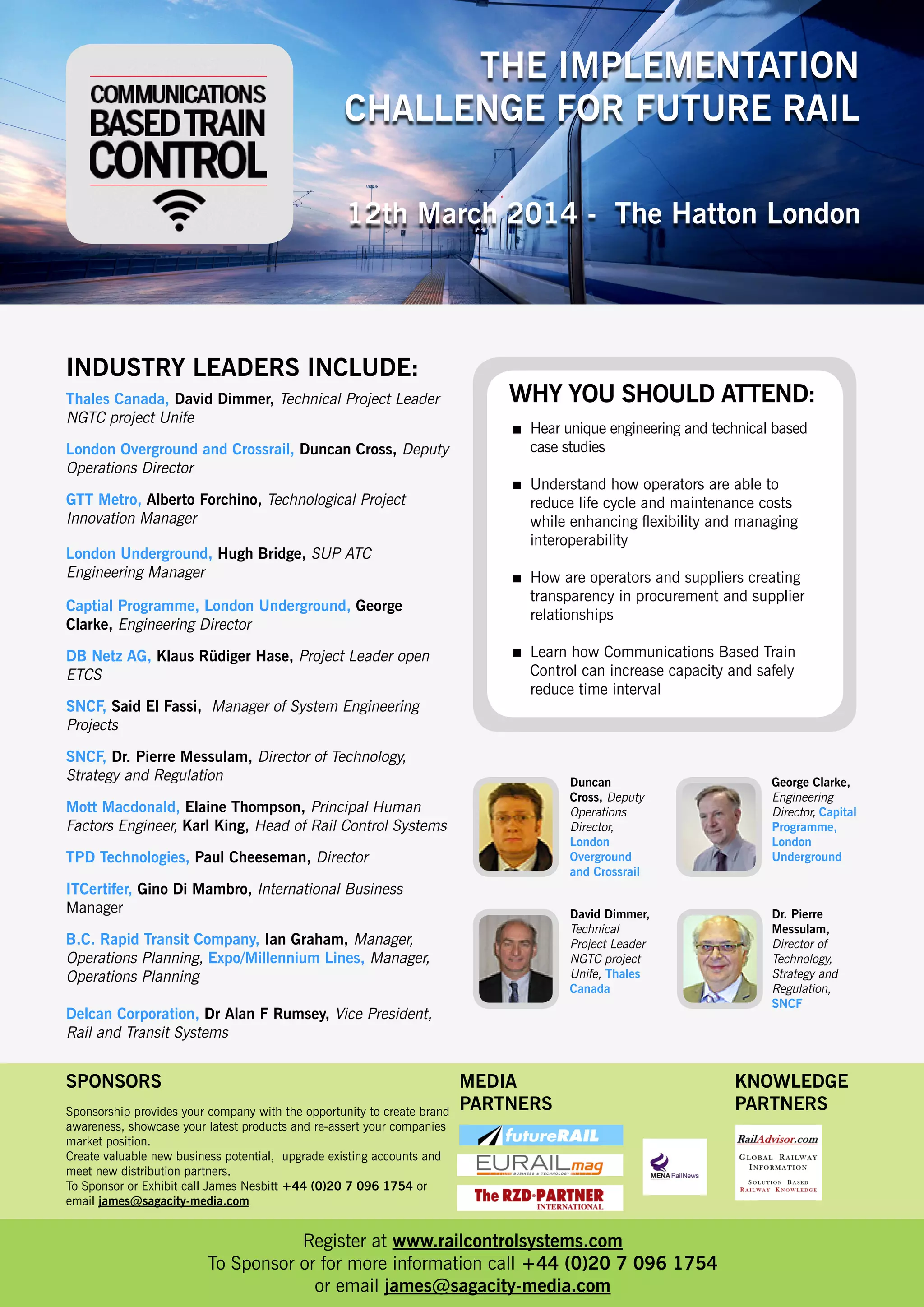 CBTC Communications Based Train Control conference March 12th 2014 | PDF