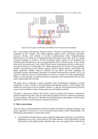 APPLYING GENETIC ALGORITHM TO SOLVE PARTITIONING AND MAPPING PROBLEM FOR MESH NETWORK-ON-CHIP ...