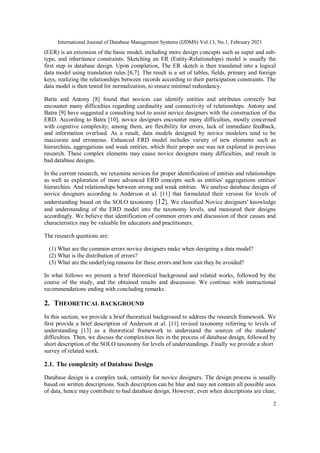 MAPPING COMMON ERRORS IN ENTITY RELATIONSHIP DIAGRAM DESIGN OF NOVICE ...