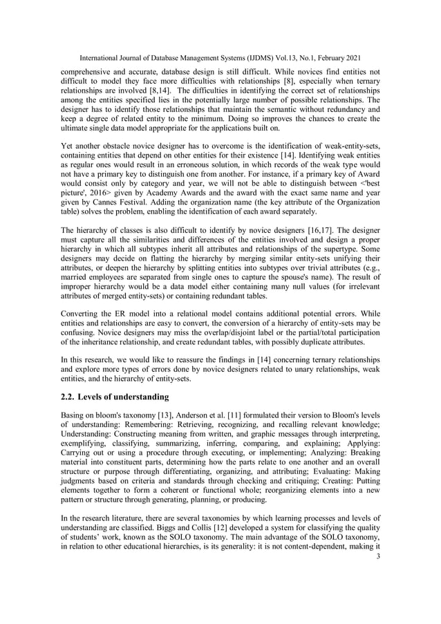 MAPPING COMMON ERRORS IN ENTITY RELATIONSHIP DIAGRAM DESIGN OF NOVICE DESIGNERS | PDF