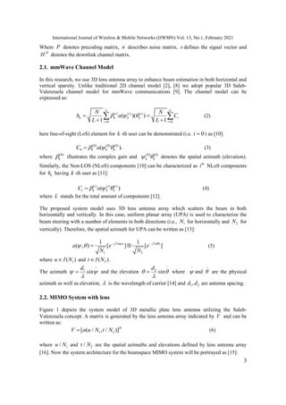 3D Metallic Plate Lens Antenna based Beamspace Channel Estimation Technique for 5G Mmwave ...
