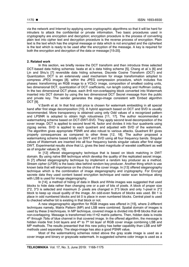Hiding data in images using steganography techniques with compression algorithms | PDF