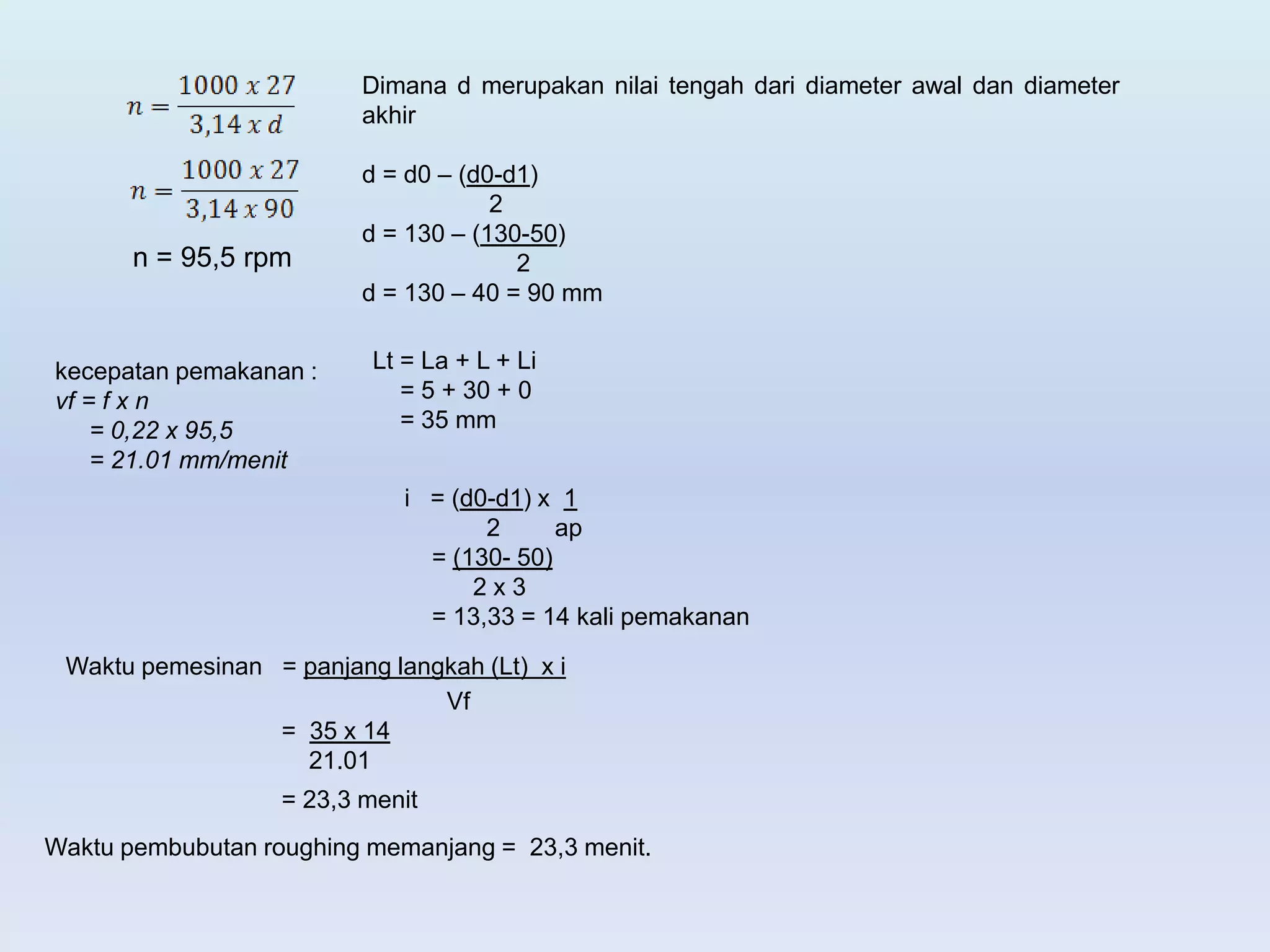 131223466 perhitungan-waktu-pemesinan-bubut | PDF