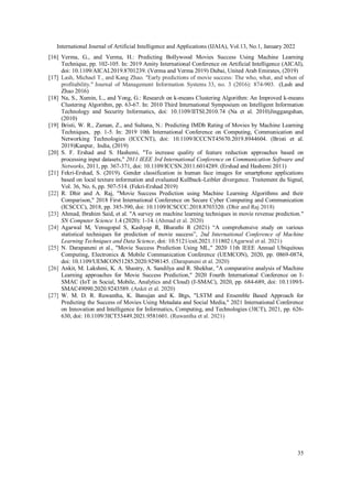 MOVIE SUCCESS PREDICTION AND PERFORMANCE COMPARISON USING VARIOUS ...