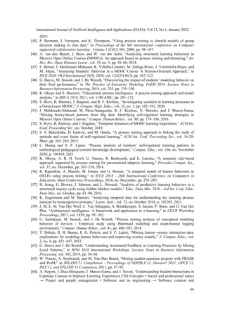 REVIEWING PROCESS MINING APPLICATIONS AND TECHNIQUES IN EDUCATION | PDF