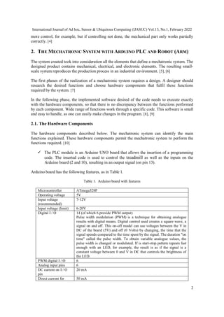 Using Arduino PLC and Robot Within Mechatronic Systems | PDF