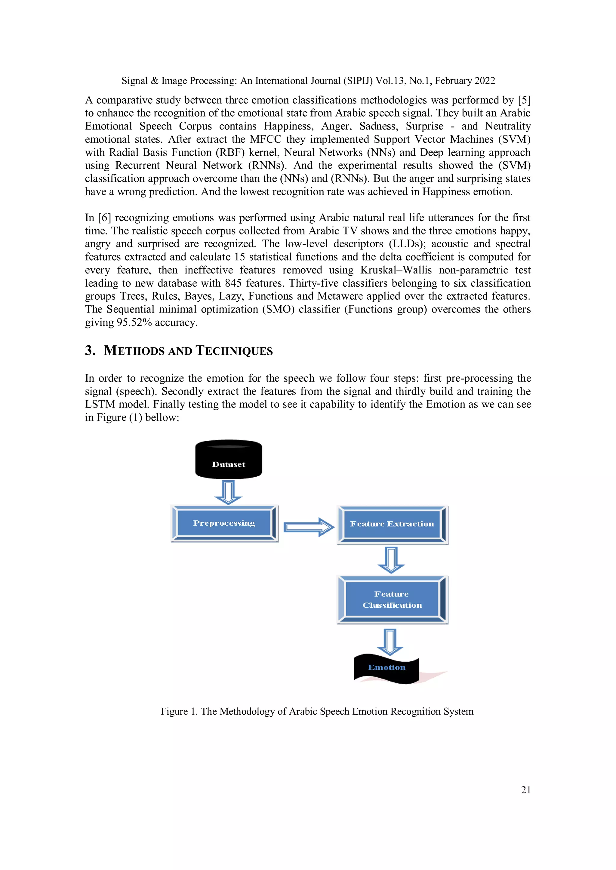 Asers Lstm Arabic Speech Emotion Recognition System Based On Lstm Model Pdf