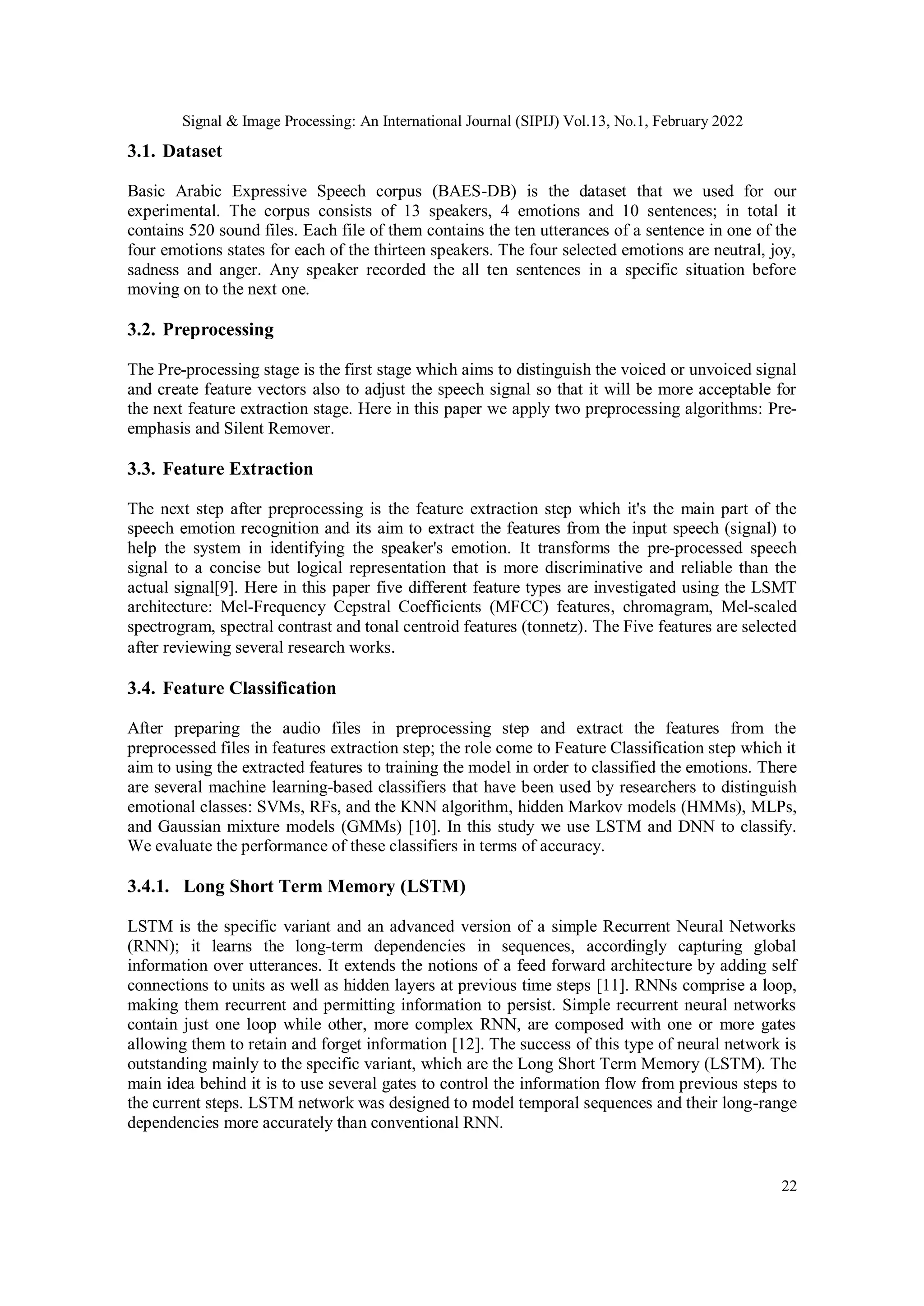 Asers Lstm Arabic Speech Emotion Recognition System Based On Lstm Model Pdf