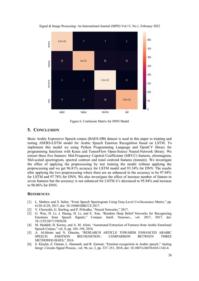Asers Lstm Arabic Speech Emotion Recognition System Based On Lstm Model Pdf