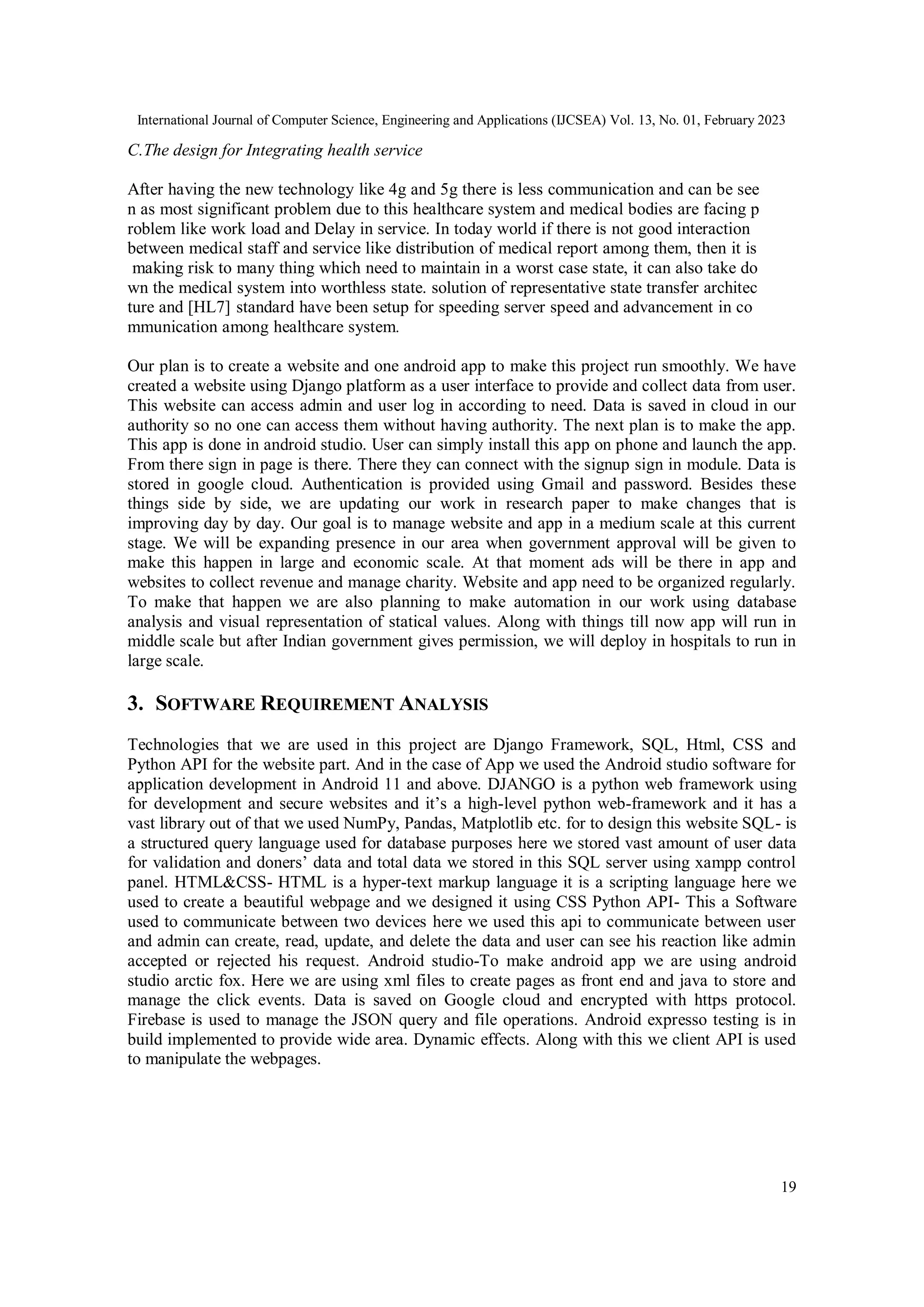 ORGAN DONATION MANAGEMENT SYSTEM (PROJECT: ODMS) | PDF