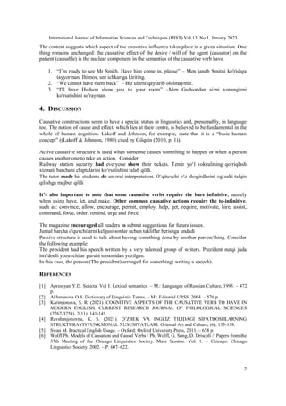 THE MEANING OF CAUSATION IN LINGUOCOGNITIVE ASPECT | PDF