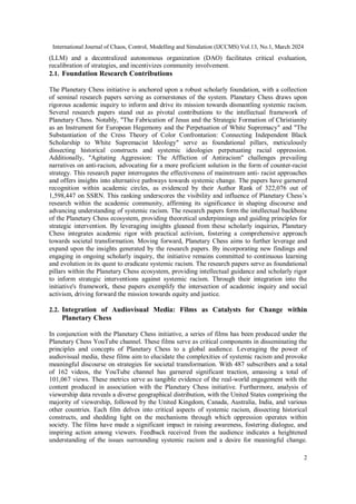 LEVERAGING TECHNOLOGY TO DISMANTLE SYSTEMIC RACISM: MODELING AND ...