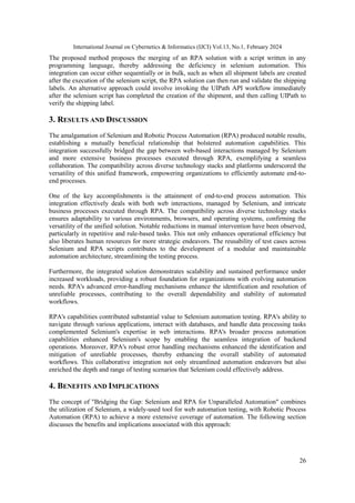 Bridging the GAP: Selenium and RPA for Unparalleled Automation | PDF