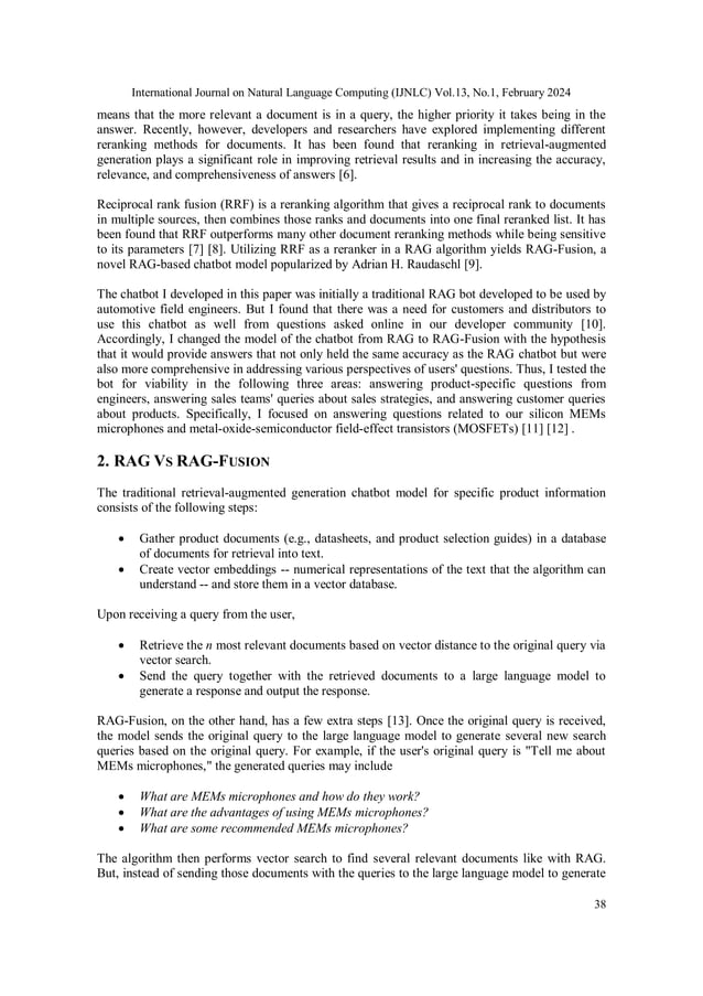 Rag-Fusion: A New Take on Retrieval Augmented Generation | PDF