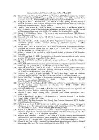 Investigating the Link Between an Eportfolio and Nursing Students ...