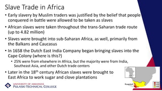 1312 Africa 1400 to 1800 and the Slave Trade (revised) | PPT
