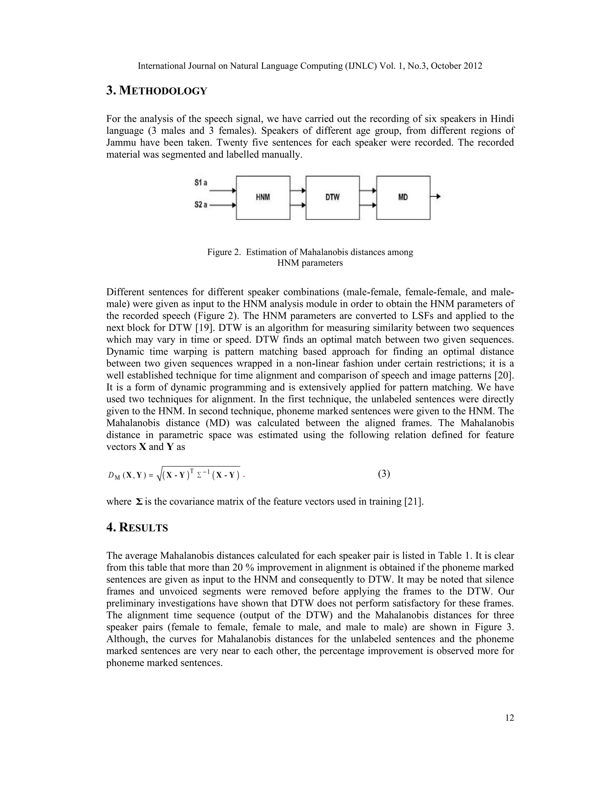 Effect of Dynamic Time Warping on Alignment of Phrases and Phonemes | PDF