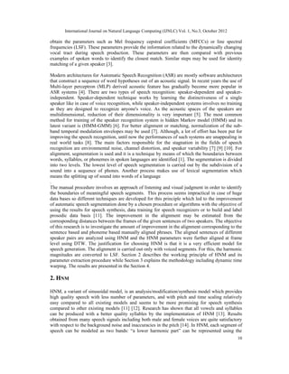 Effect of Dynamic Time Warping on Alignment of Phrases and Phonemes | PDF