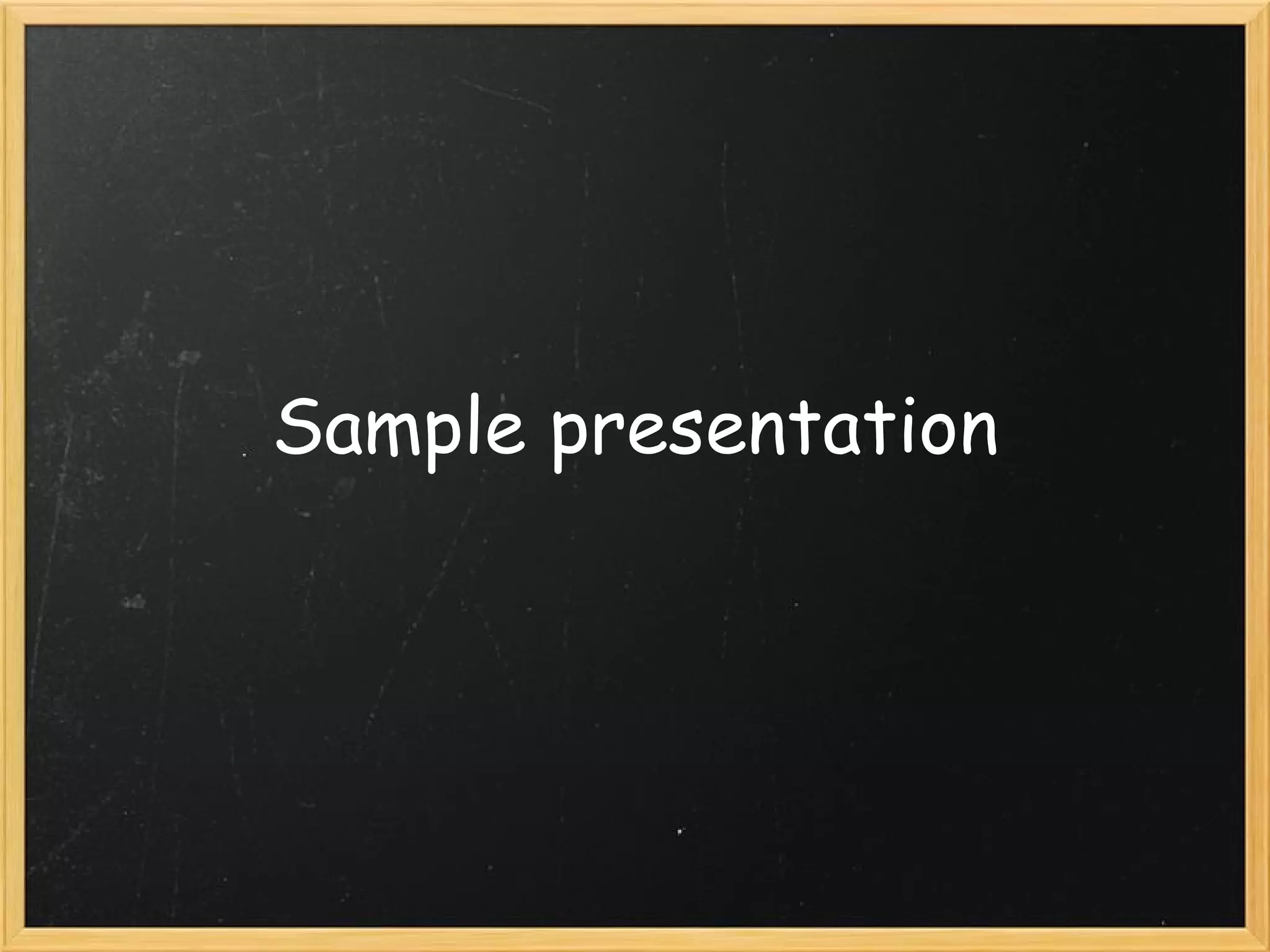 info2011 - Sample presentation | PPT