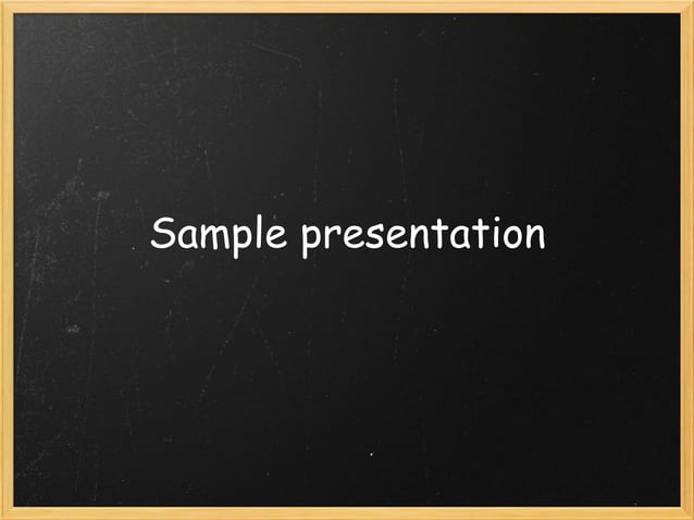 info2011 - Sample presentation | PPT