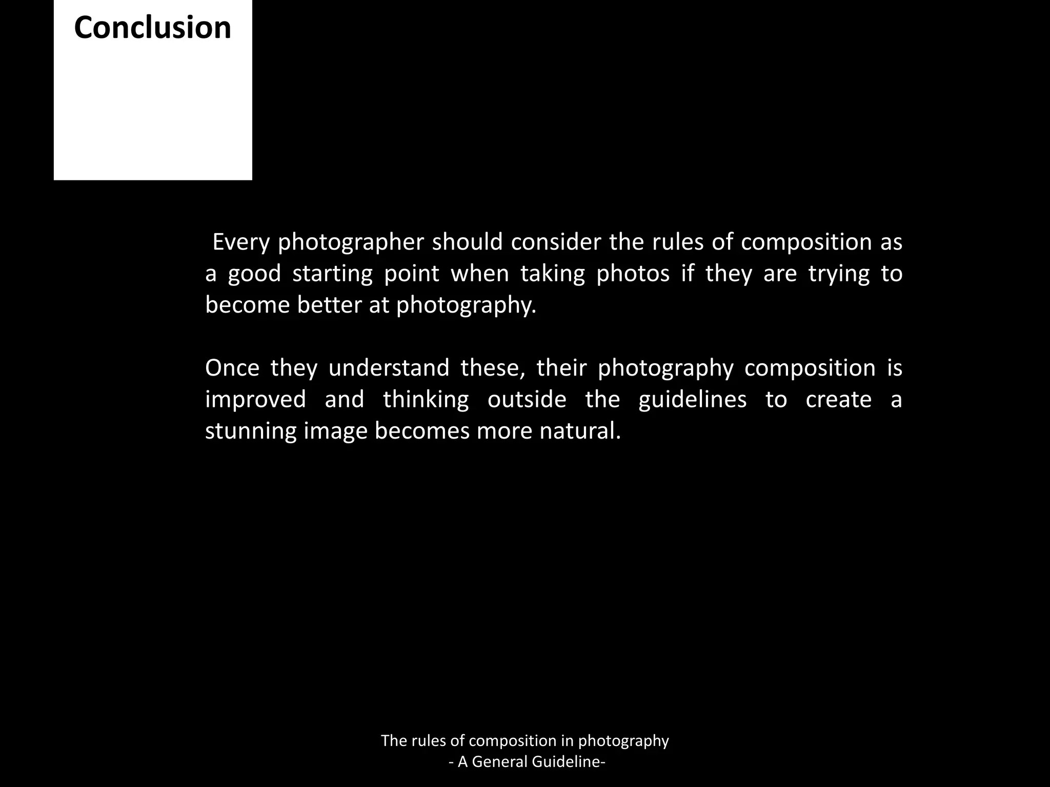 Rules of photography and composition in art | PPT