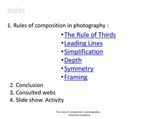 Rules of photography and composition in art | PPT