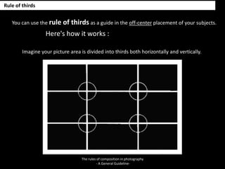 Rules of photography and composition in art | PPT