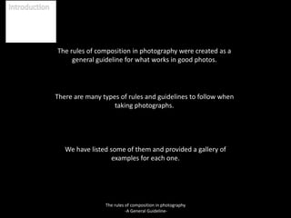 The Rules of Composition in Photography | PPT