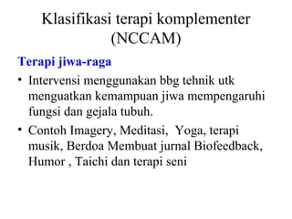 terapi koplementer keperawatan | PPT
