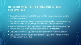 The presentation is about USART and serial communication | PPT