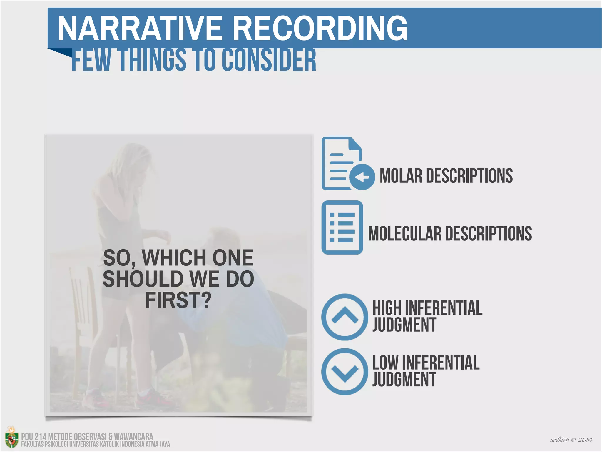 PDU 214 Methods of Observation & Interviewing: Narrative Recording | PDF