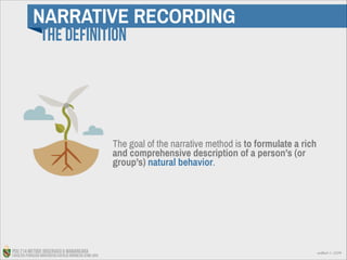 PDU 214 Methods of Observation & Interviewing: Narrative Recording | PDF