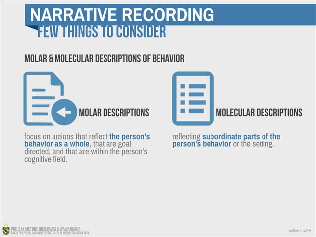 PDU 214 Methods of Observation & Interviewing: Narrative Recording | PDF