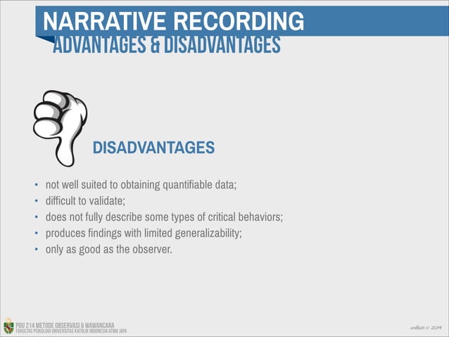 PDU 214 Methods of Observation & Interviewing: Narrative Recording | PDF