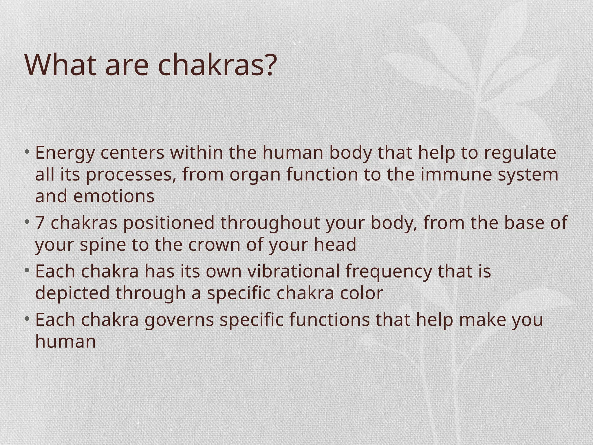 7 chakras positioned throughout your body(1).ppt | Medical Health